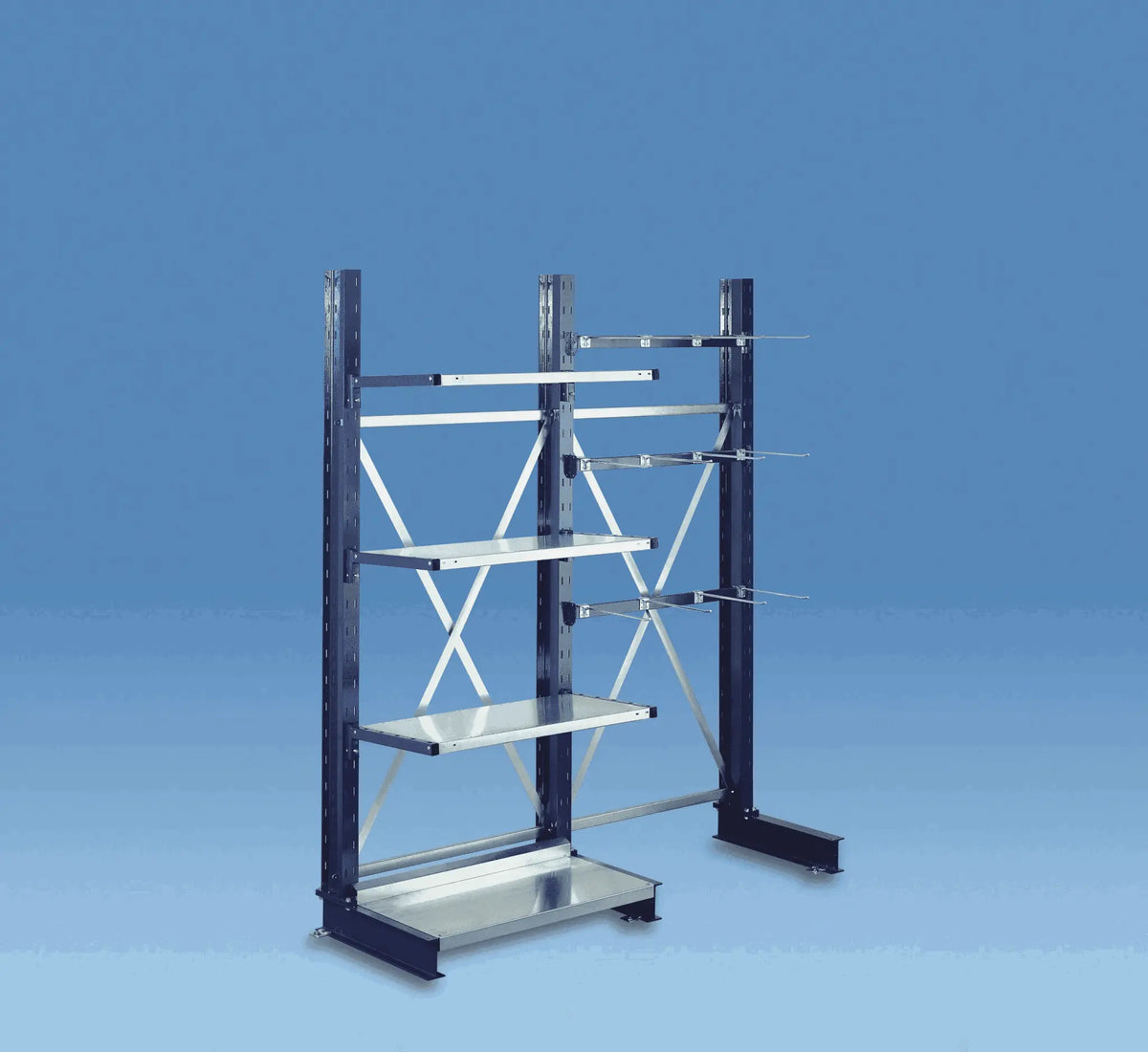 META Sockelboden für Kragarmregal – bis 500 kg