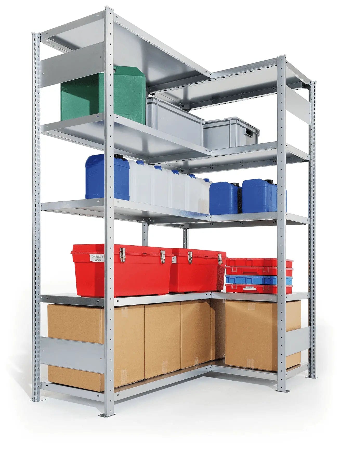 META CLIP Steck-Eckregal – Platzsparende Lagerlösung